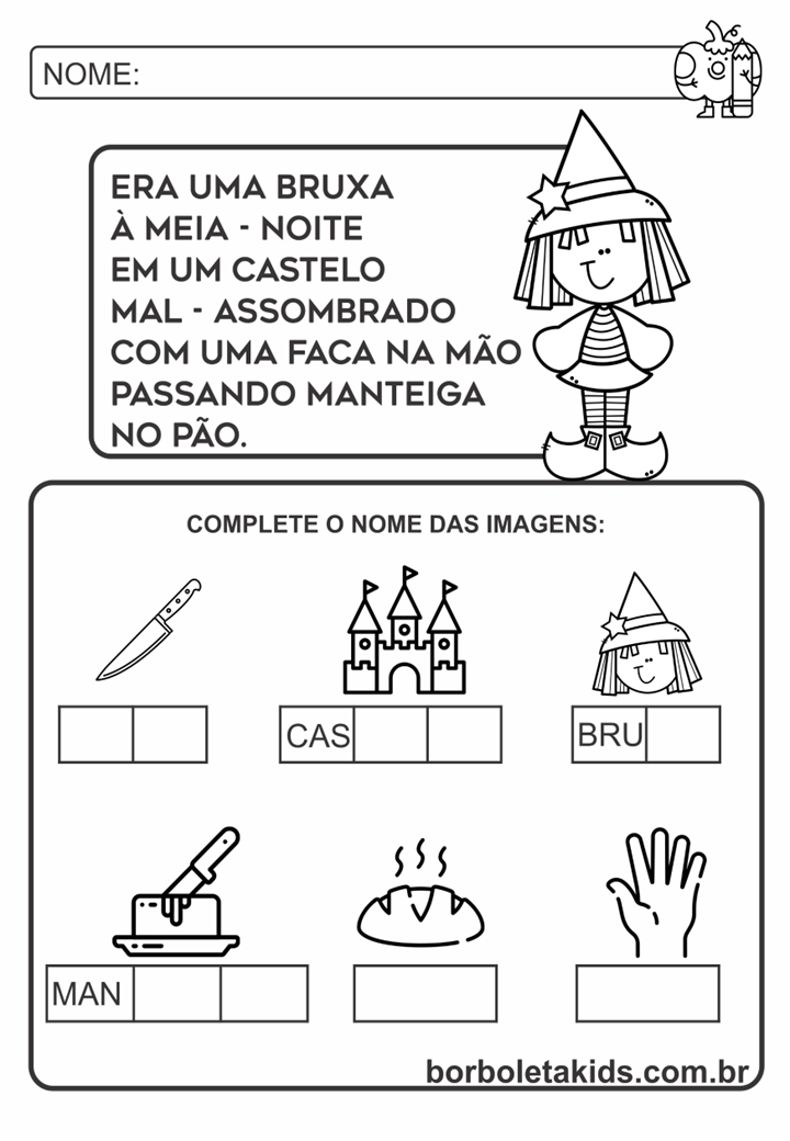 Atividades dia das bruxas 2